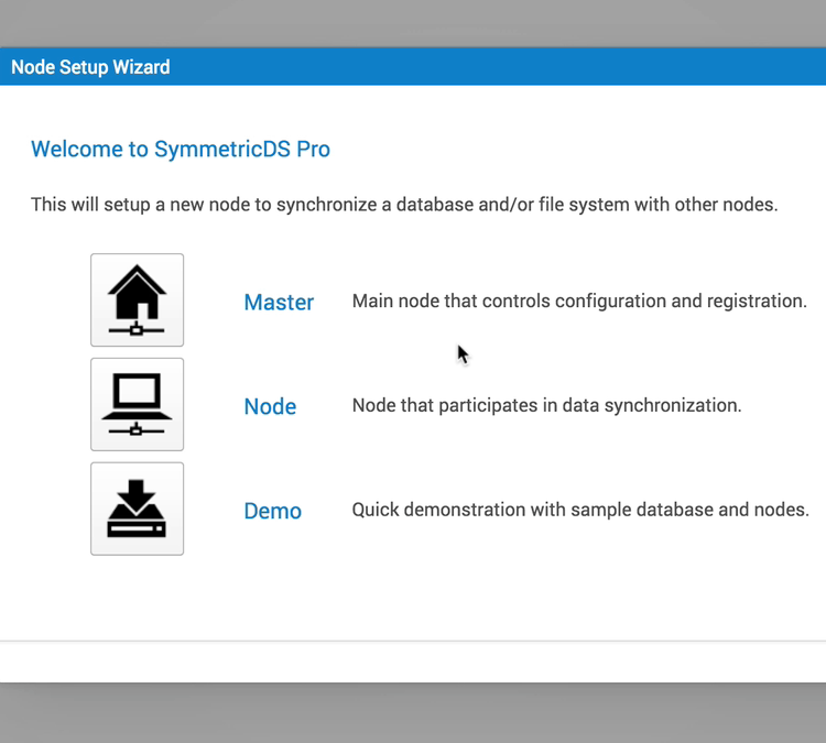 Setup your first node (The Master Node) - Jumpmind