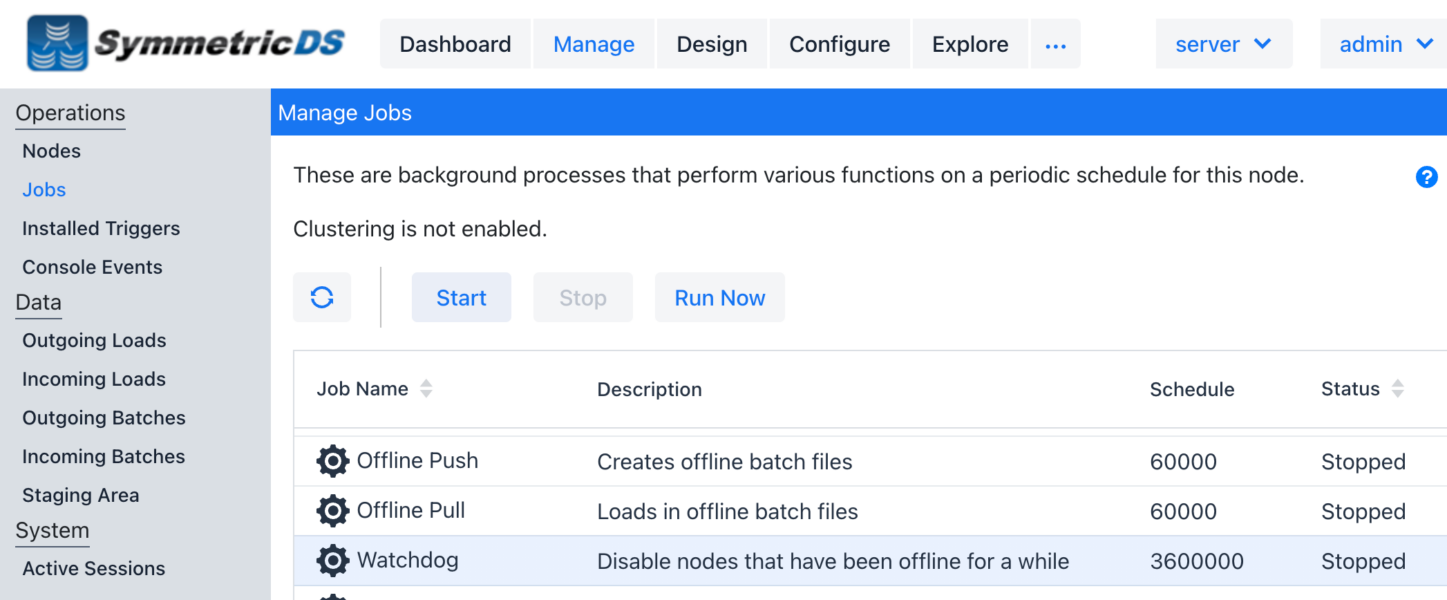Managing Offline Databases - Jumpmind